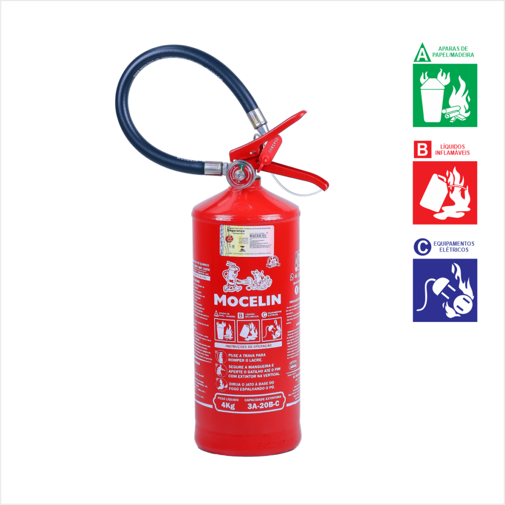 Extintor pó ABC - 4 kg - Fontal Extintores